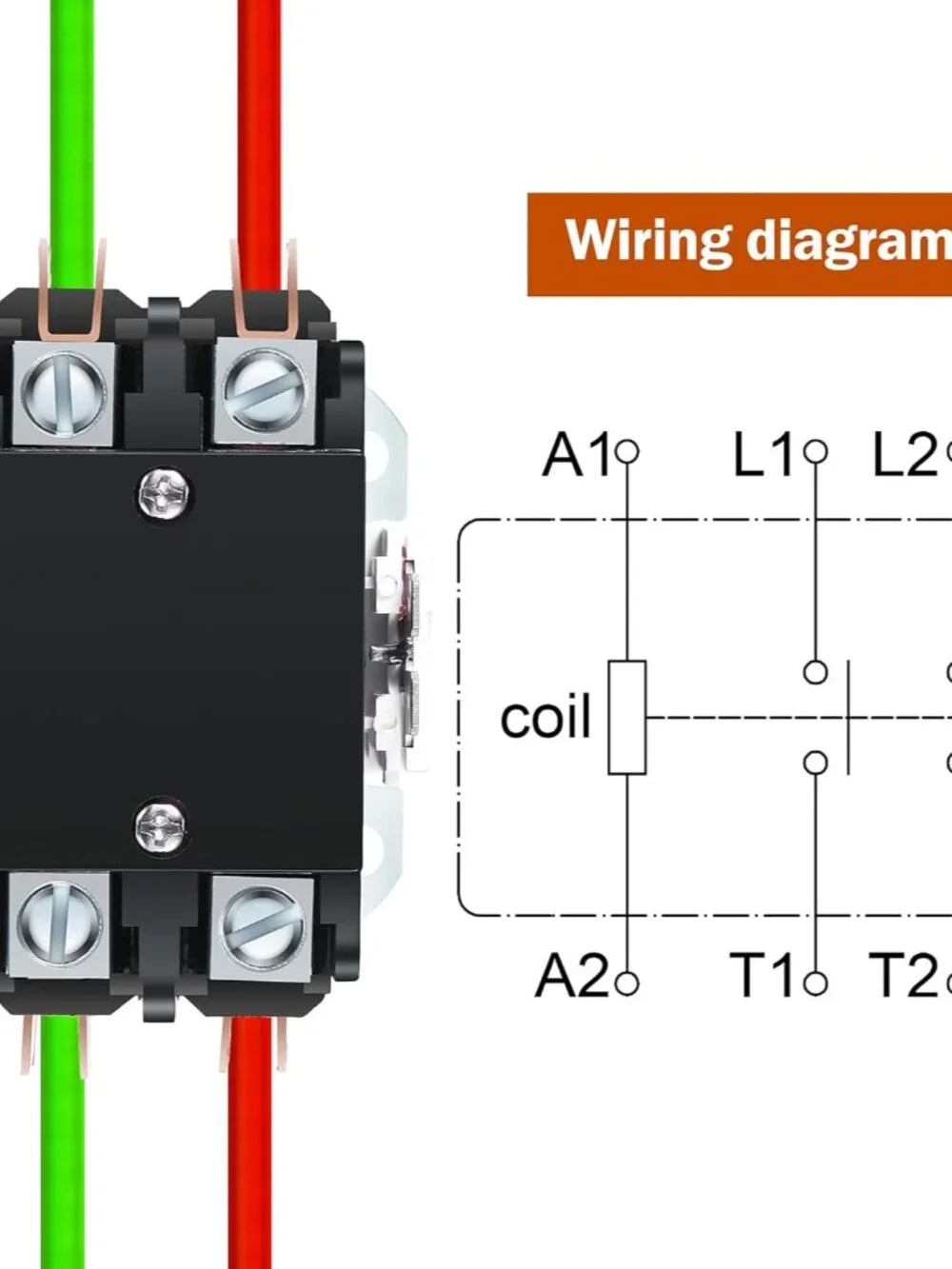 Other | 1 Pack Carrier Hvac Motor Contactor 12v 30 Amp Coil 2 Pole ...